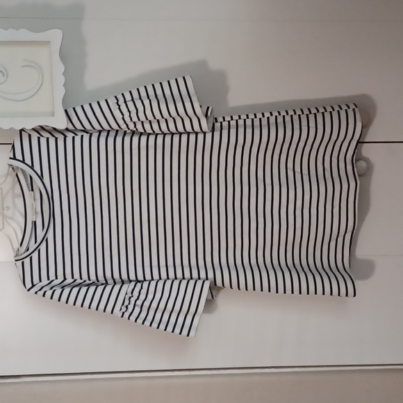 Ellison | Dresses | Ellison Black And White Stripes Aline Dress With A ...